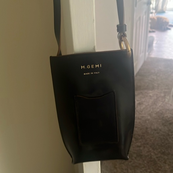 M. Gemi | Bags | Mgemi Anna Minicrossbody In Black Leathernew Condition ...